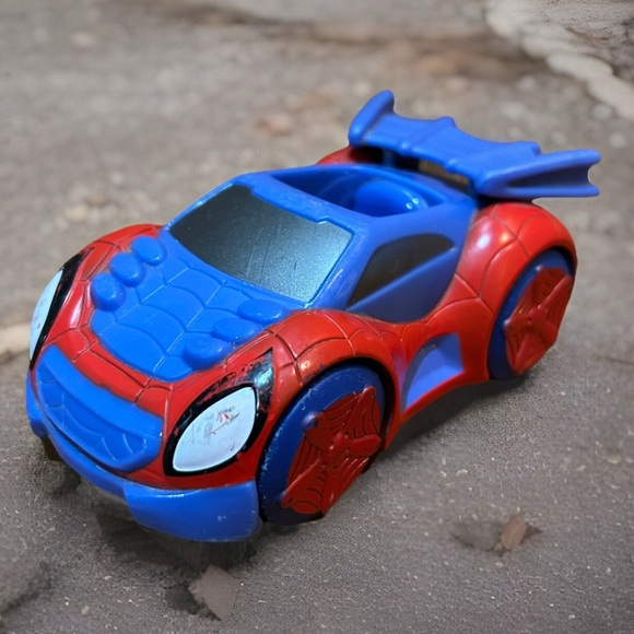 Hasbro | Toys | Spiderman Marvels Hasbro Webcrawler Car Blue Red Spidey ...